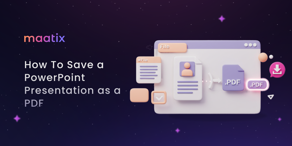 How to save a PowerPoint Presentation as a PDF | maatix
